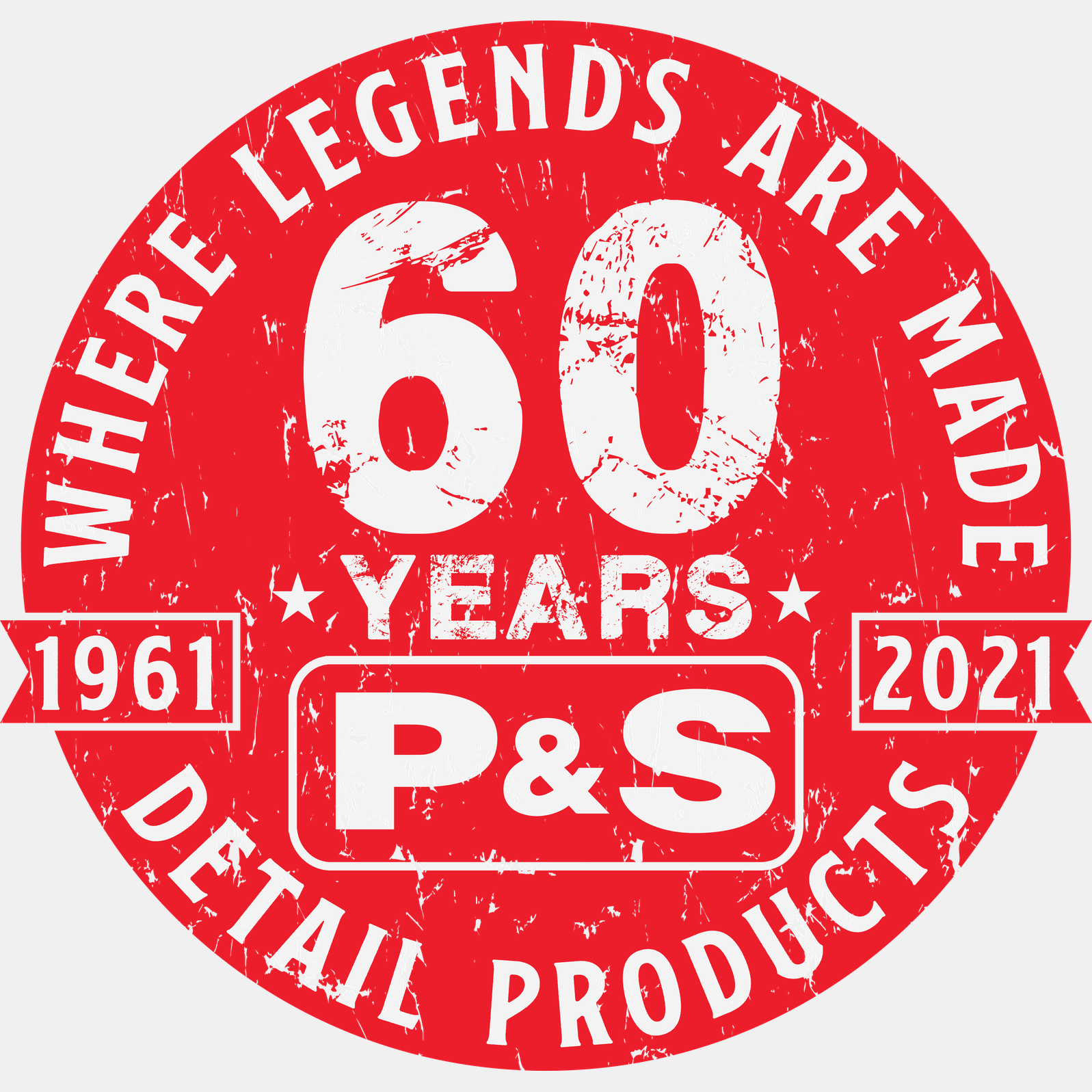 60th Anniversary Giant Sticker – P & S Detail Products